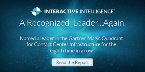 Interactive Intelligence Leader in Contact Centre Infrastructure ...