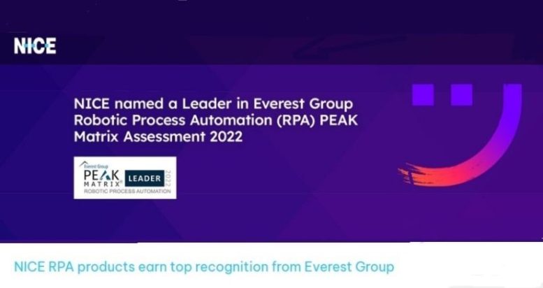 NICE Leader in Robotic Process Automation PEAK Matrix - contact-centres.com