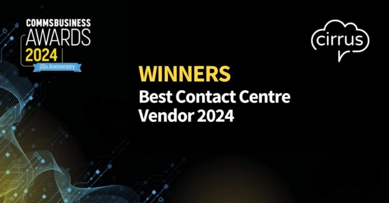 Cirrus Wins Prestigious Contact Centre Vendor Award - contact-centres.com