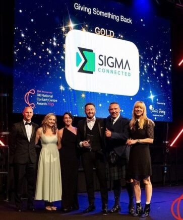 Sigma Connected Wins Gold at UK National Contact Centre Awards - contact-centres.com